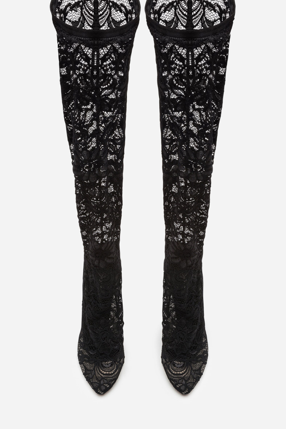Glena Lace Knee High Boots – SeenSense
