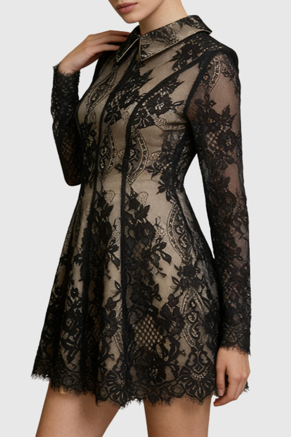 Leventa Lace Mini Dress - Black – SeenSense