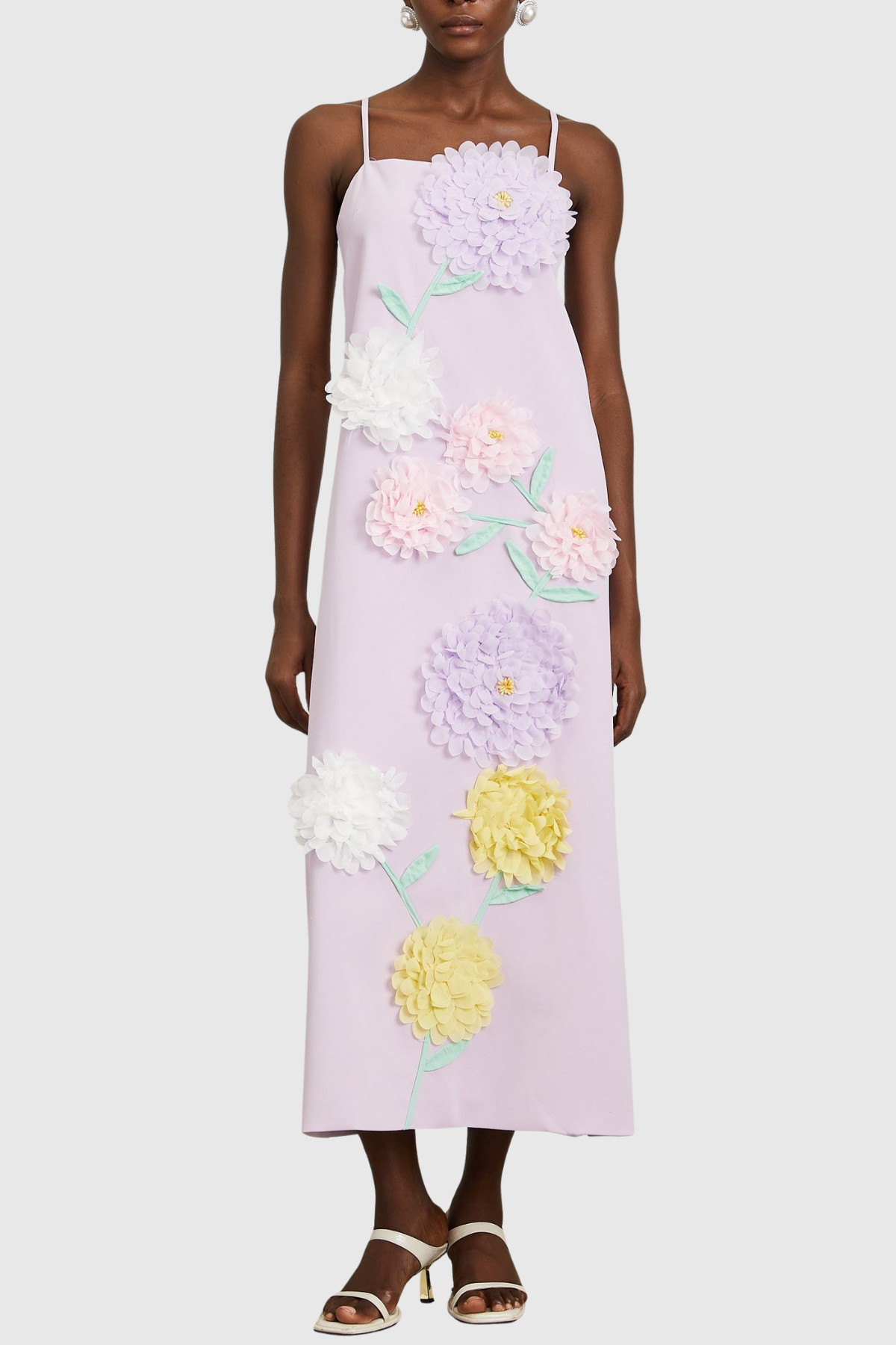 Mesa Strapless Floral Embroidered Maxi Dress - Purple – SeenSense
