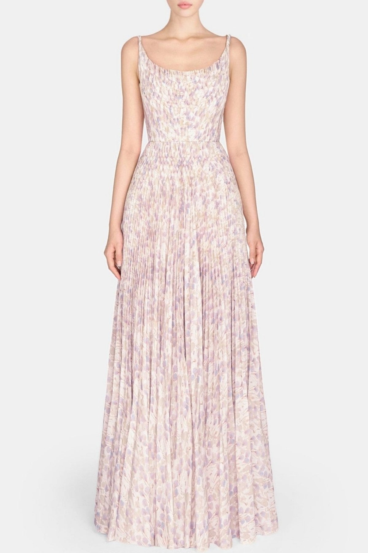 Rupera Floral Print Pleated Maxi Dress – SeenSense