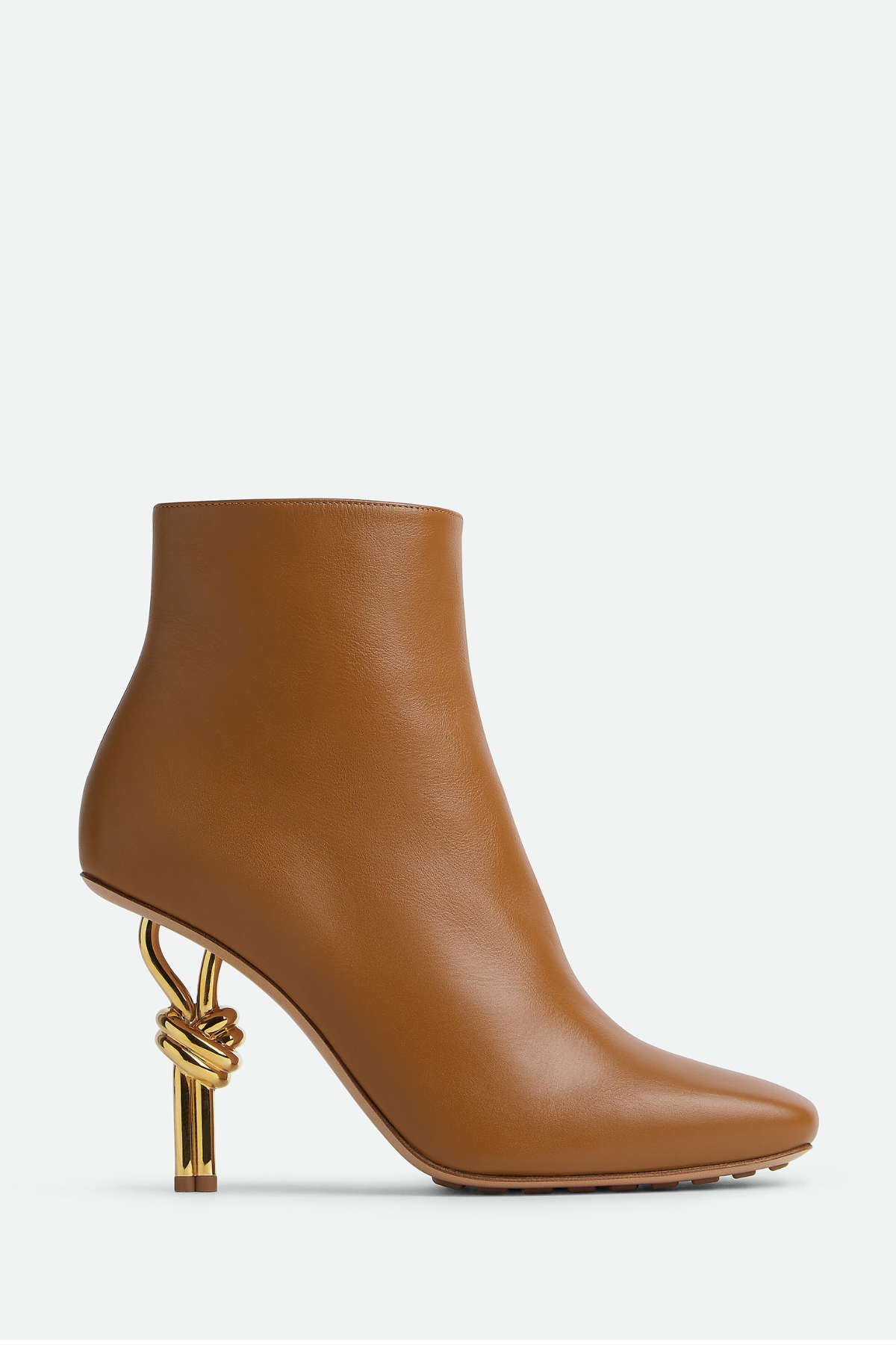 Sierrel Leather Metal Knot Ankle Boots - Brown – SeenSense