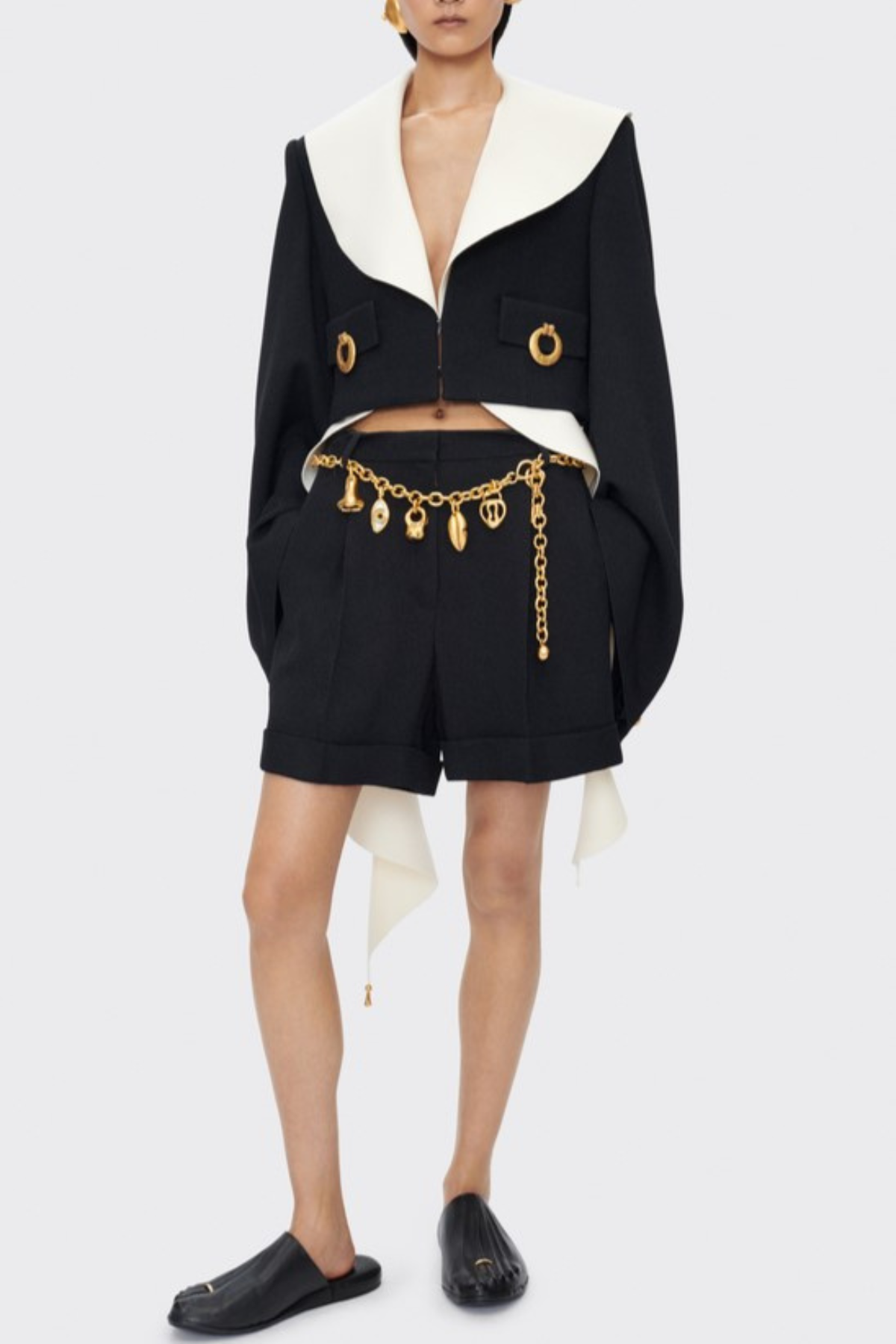 Wynta Collarless Jacket - Black – SeenSense